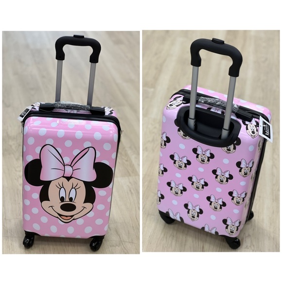 Disney | Other | Disney Minnie Mouse Luggage Carry On 2 Double Side ...